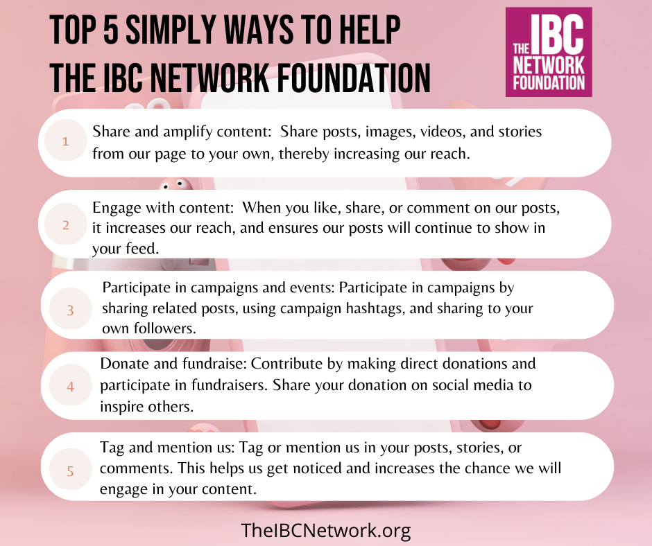 Simple Ways to Help Us on Social Media - The IBC Network Foundation